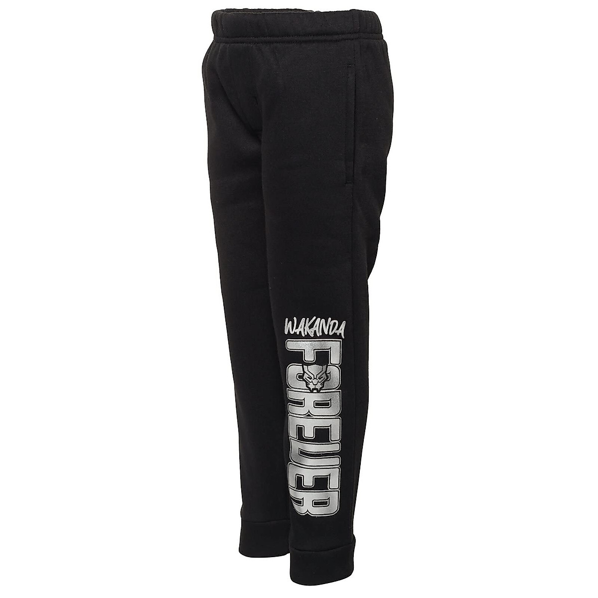 Marvel Avengers Black Panther Little Boys Fleece Athletic Pullover Hoodie and Pants Outfit Set 7-8