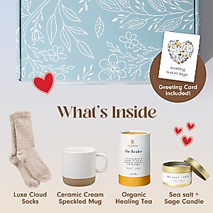 Unboxme Deluxe Birthday Care Package for Women - Fluffy Socks, Mug, Lemon & Ginger Tea Set, Scented Candle & Greeting Card - Birthday Gift Boxes For Women - Birthday Sets For Women Gift