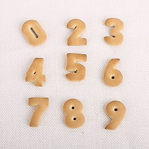 Large Number Cookie Cutters 9pcs Biscuits Stainless Steel Cutter Set Fondant Cake Decorating Tools