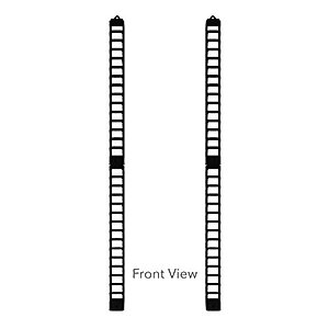 Atlantic Media Stix, Wall-Mount CD/DVD Media Storage Rack, 4-pack PN 62735674 in Black