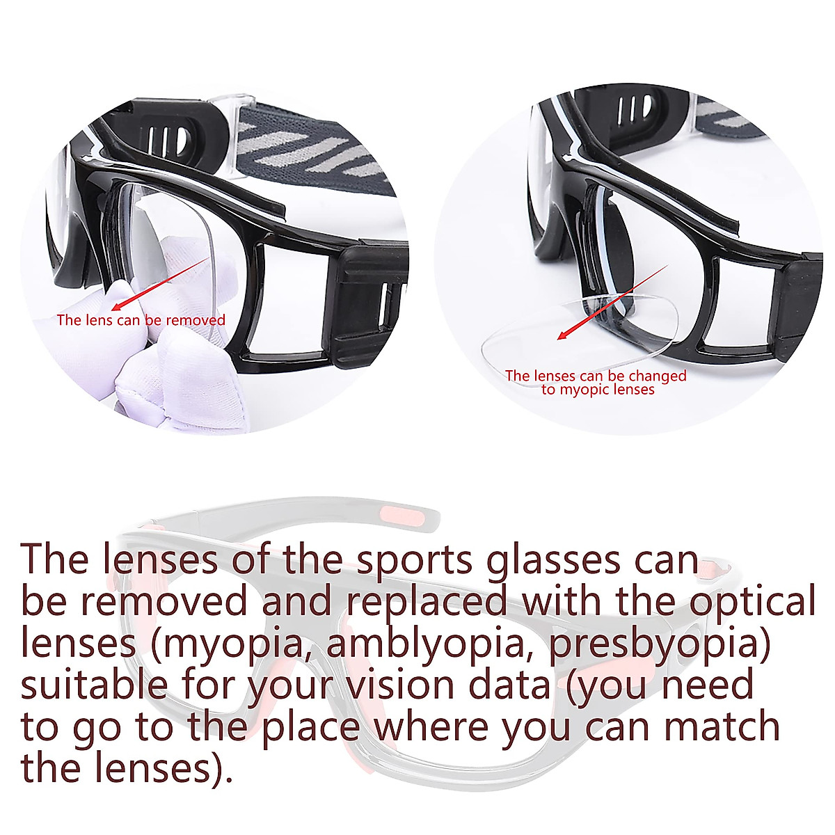 SooGree Sports Goggles for Basketball Soccer Football Protective Eyewear Goggles Eye Safety Glasses Anti Fog PC Lens for Men Adults (Blue)