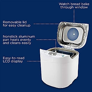 Oster Expressbake Breadmaker, 2-lb. Loaf Capacity, 2 lb, White/Ivory