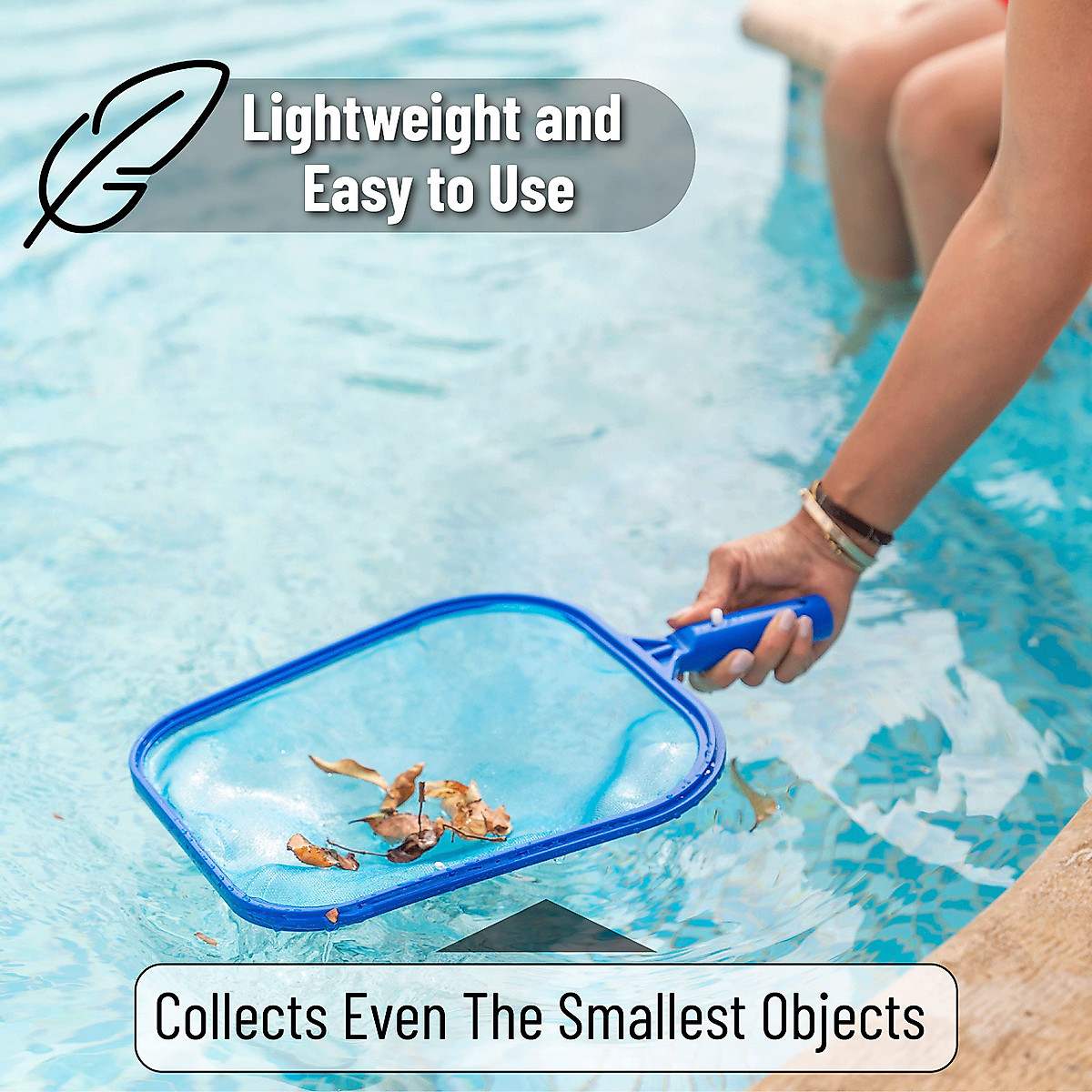 UNCO- Pool Skimmer Net, Pool Net, Pool Nets for Cleaning, Pool Skimmer, Pool Cleaning Net, Pool Leaf Skimmer Net, Pool Leaf Net, Pool Leaf Rake, Hot Tub Skimmer Net, Spa Skimmer, Pool Rake Net.