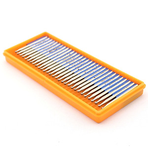 JINGLING Diamond Grinding Bits 2.5mm Spherical Head Bur w Shank 2.35mm Pack of 30Pcs