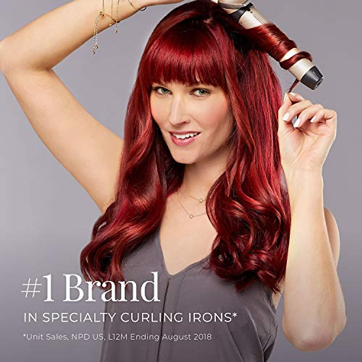 Remington Pro 1¼” Ceramic Clipless Curling Wand with Color Care Heat Control Sensing Technology, CI8A931