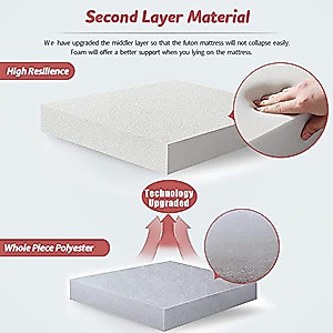 MAXYOYO Bohemian Retro Floor Mattress Vintage Floral Japanese Futon Mattress Roll Up Tatami Floor Mat Foldable Bed Portable Camping Mattress Sleeping Pad Floor Lounger Couch Bed Queen Size