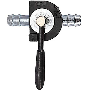 1/4" Inline Fuel Shut Off Valve for Gas Diesel Petrol Replacement for Scag 48568 Oregon 07-403 (1 valve, 1 fuel line, 2 clamp), by NAKAO