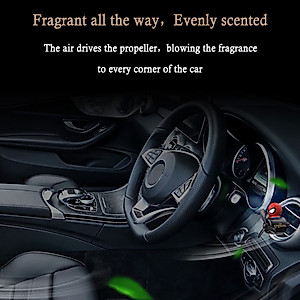 Car Air Fresheners, Cute Cartoon Hero Pilot Vent Clip Interior Accessories, Rotating Propeller Automotive Air Outlet Fan Creative Car Perfume Decoration