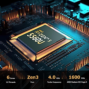 [Dual 2.5GbE NIC] Mini PC, Intel N5105(up to 2.9GHz) 16GB DDR4 RAM 256GB SSD Mini Desktop Computers, Office Mini PC Support 4K Triple Display, 6X USB, WiFi5, AZ51 Micro PC