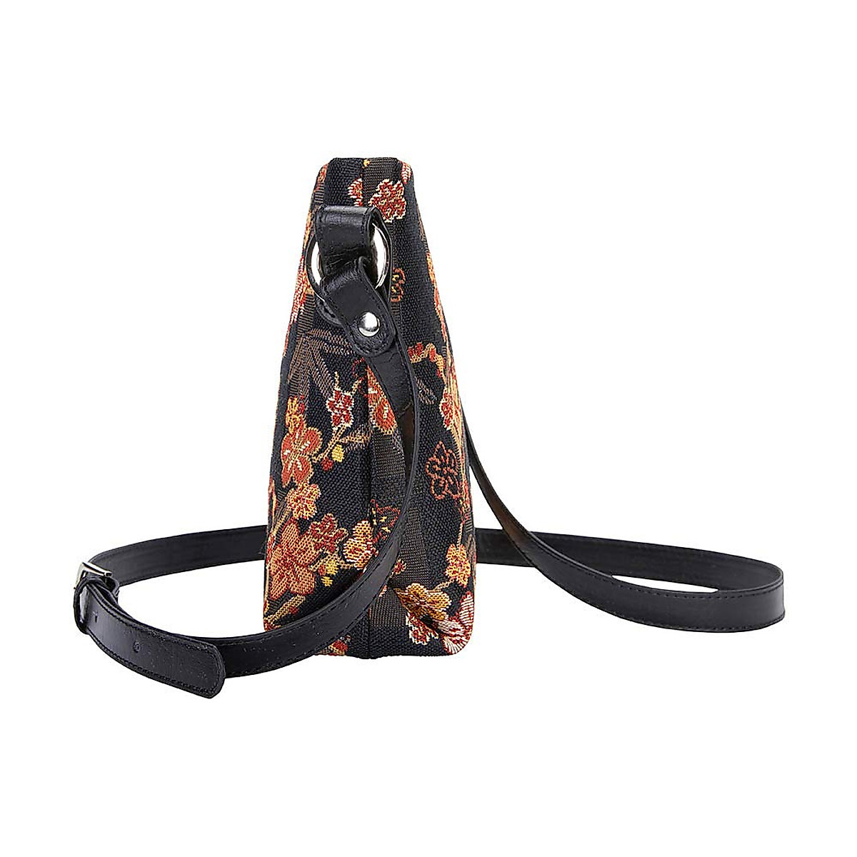 Signare Tapestry Crossbody Bag Shoulder Purse for Women In Ume Sakura Design Japanese Style (XB02-SAKURA)