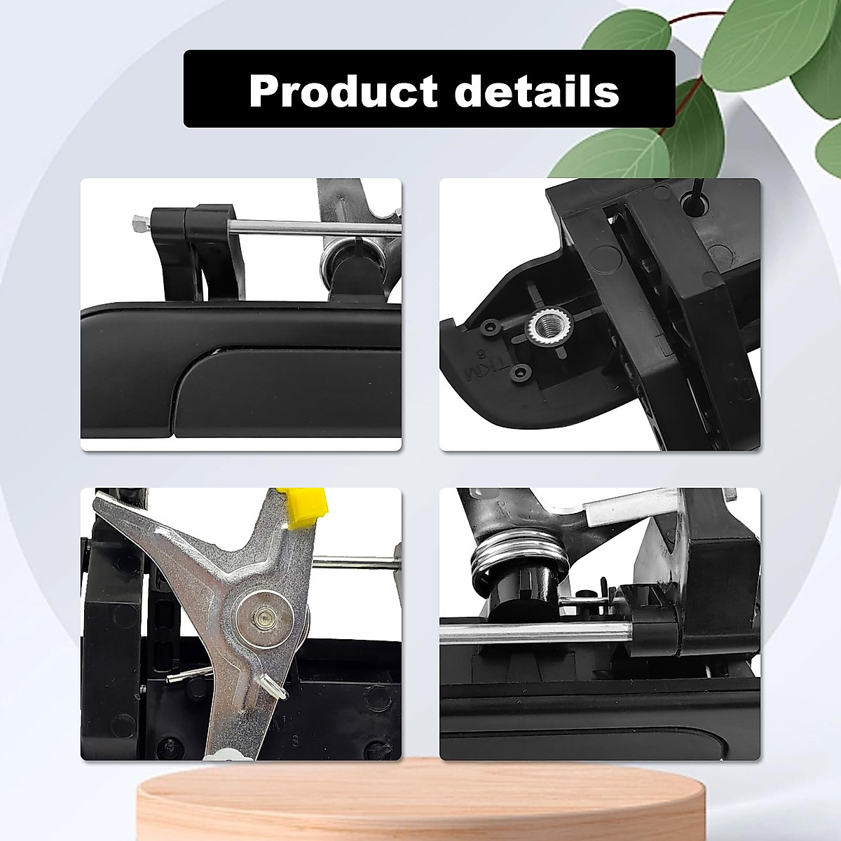 Tailgate Door Handle, Textured Black Handle Compatible with 1995 1996 1997 1998 1999 2000 2001 2002 2003 2004 Toyota Tacoma Pickup Replace# 6909035010 TO1915102 Tail gate Outside Liftgate Lock Latch