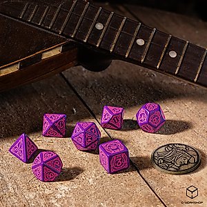 Q-Workshop Witcher Dice Set. Dandelion - Q-Workshop Conqueror of Hearts