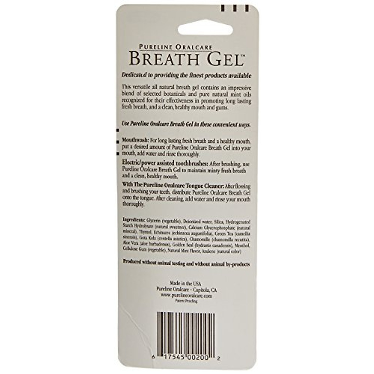 Breath Gel Pure Mint, 1.25 oz, 2 Pack