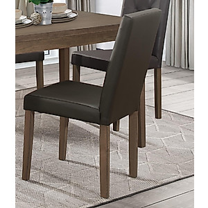 Wycian Patio Chair, Chair 18 Inch Seat Height 2PCS Brown Seat Height 18" Wood 23.75" L 17" W 35.75" H Living Room Bedroom Dining Rooms Couch Chair