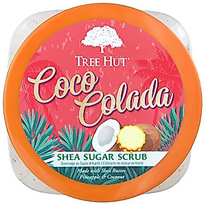 Tree Hut Shea Sugar Scrub Coco Colada, 18 oz, Ultra Hydrating and Exfoliating Scrub for Nourishing Essential Body Care