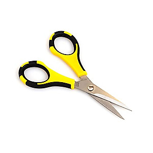 EK Tools Cutter Bee Scissors, 4 pack, Black and Yellow, Multi Pack Scissors for Fabric, Embroidery, Crafting, Herbs, Gardening, Office, Home, and All Purpose