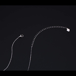 DAOCHONG S925 Sterling Silver Choker Infinity Clavicle Short Pendant Necklace for Women Jewelr