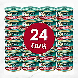 Purina Fancy Feast Wet Cat Food Medleys Wild Salmon Primavera With Tomatoes Carrots and Spinach in Silky Broth - (24) 3 oz. Cans