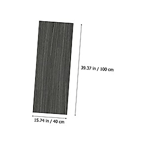 DOITOOL 4pcs Vinyl Bathroom Decals Wood Floor Carpet Grain Home Decor Stickers Cmxcm Laminate Wall Decorative Decal Self-Adhesive Kitchen for Tiles Bedroom Flooring Removable Sticker