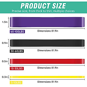 Resistance Band, Pull Up Bands, Pull Up Assistance Bands, Workout Bands, Exercise Bands, Resistance Bands Set for Legs, Working Out, Muscle Training, Physical Therapy, Shape Body, Men and Women1