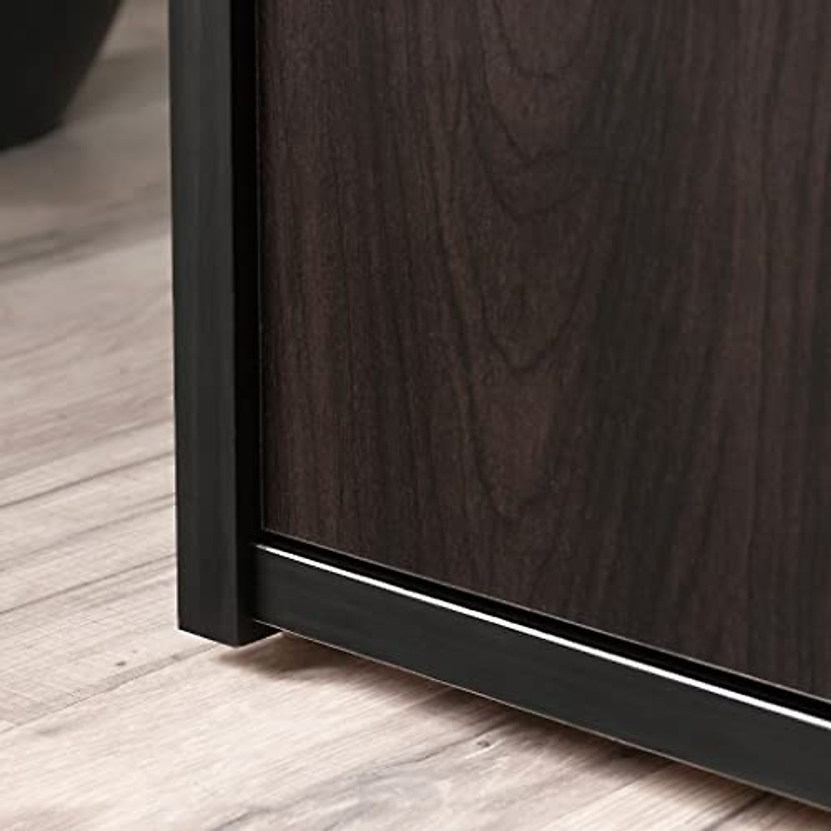 Sauder Beginnings Transitional Desk with Hutch, Cinnamon Cherry finish