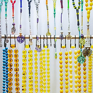 Zacool Christmas Mini S Hooks Black, 1.73 Inch Small S Hooks for Hanging Xmas Ornament Decorations, Metal S Shaped Hooks Wire Hooks Mini Storage Hook for Hanging Light,Plant,Jewelry,Crafts(40 Pcs)