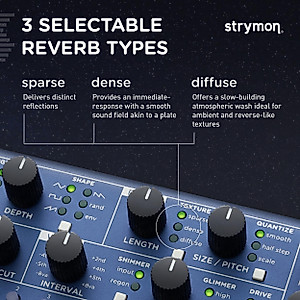 Strymon NightSky Time-Warped Reverberator Reverb Guitar Effects Pedal for Electric and Acoustic Guitar, Synths, Vocals and Keyboards