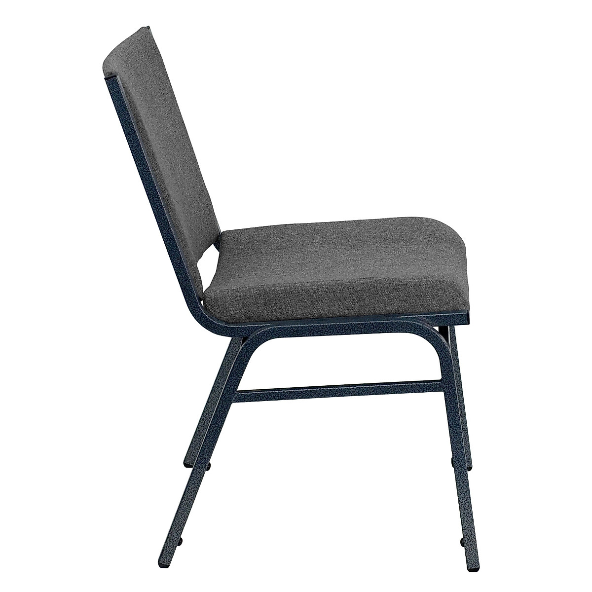 EMMA + OLIVER Heavy Duty Gray Fabric Stack Chair
