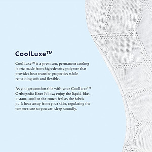 Luna [Memory Foam Knee Pillow] for Side Sleepers Featured on [The Today Show]- Orthopedic Knee & Leg Cooling Pillow, Adaptive Bed Assistance Product, Leg Pillow for Sleeping Lower Back & Hip Pain