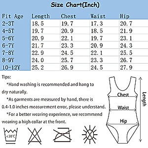 Domusgo Girls Gymnastics Leotards Shiny Round Flowers Blue One-Piece Kids Dance Sleeveless Tank (7/8 Years)
