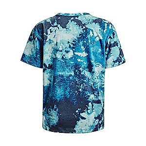 Under Armour Women's Standard Move Your Body Print Short Sleeve T-Shirt, (469) Fuse Teal / / Afterglow, X-Large