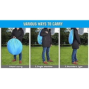 Instant Pop Up Camping Tent Waterproof 3-4 Person Camping Tent, Quick Set Up, Outdoor Hiking Backpacking Tent Shelter (B)