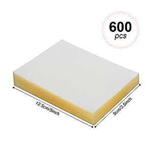 HRX Package 600pcs Clear Candy Wrappers for Caramel, 3.5x5 inch Cellophane Wrap Cello Sheets for Homemade Christmas Chocolate Taffy