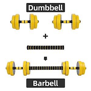 Nice C Adjustable Weights Dumbbells Set, Dumbbell Set, Home Weights 2-in-1 Set, 22-33-44-55-66-88 Non-Slip, All-Purpose, Gym