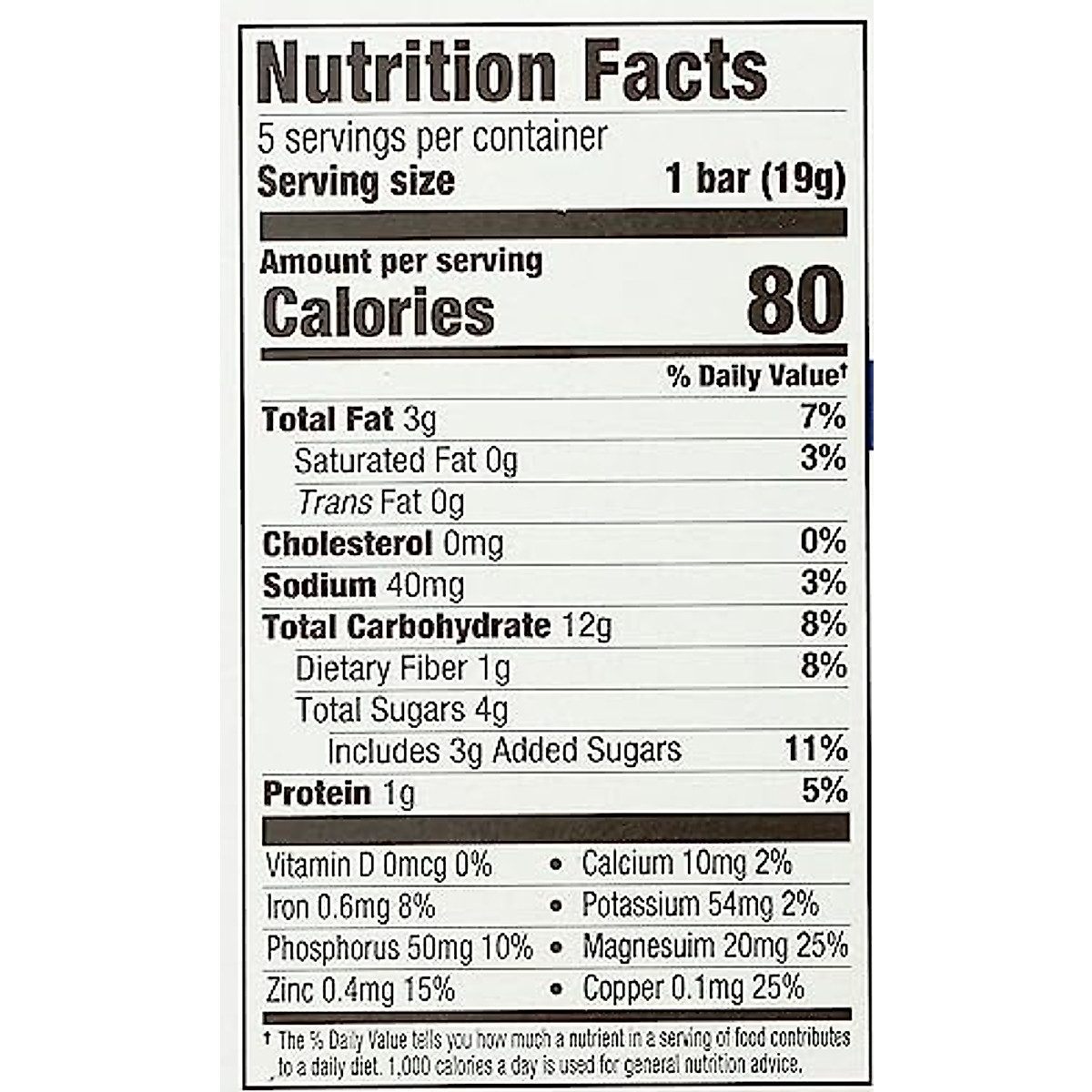 PLUM ORGANICS Organic Blueberry Lmn Toddler Snack Bars, 0.67 Ounce (Pack of 5)