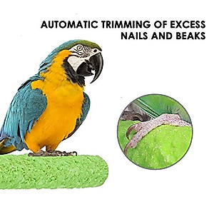 Bird Perch Stand Bird Rope Perch Bird Toys, for Parakeets Cockatiels, Conures, Macaws, Lovebirds, Finches Bird Cage Accessories (3 Pcs)