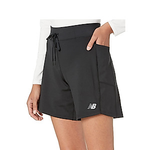 New Balance Women's Impact Run 7 Inch Short, Black, Small