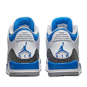 Nike Men's Air Jordan 3 Retro Racer Blue, White/Black/Cement Grey/Racer, 10