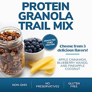 WonderSlim Protein Granola Trail Mix, Blueberry Mango, 10g Protein, Gluten Free (7ct)