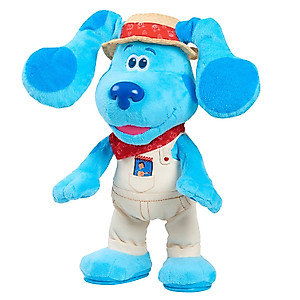 Blue's Clues and You! B-I-N-G-O Blue, 14-inch Interactive Plush Toy with Song and Game Mode, Dog