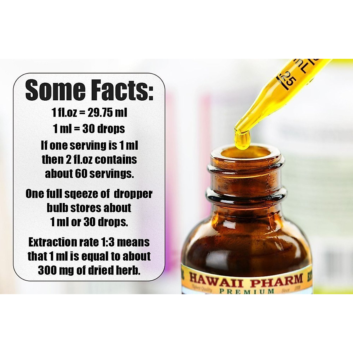 Hawaii Pharm Tian San Qi Alcohol-FREE Liquid Extract, Tian San Qi (Radix Pseudoginseng) Dried Root Glycerite Natural Herbal Supplement, USA 2 fl.oz