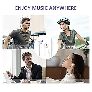 2 Packs-Apple Earbuds with Lightning Connector(Built-in Microphone & Volume Control)[Apple MFi Certified] Headphones Compatible with iPhone 13/12/SE/11/XR/XS/X/7/7 Plus/8/8Plus Support All iOS System