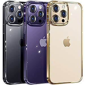 Alphex Official Color Match for iPhone 14 Pro Max Case, Anti-Fingerprints, 10FT Military Grade Protective, Soft Glossy Matte Slim Women Men Phone Cover 6.7 inch, Gold