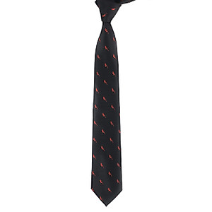 MENDEPOT Red Birds Pattern Necktie With Gift Box Northern Cardinal Pattern Tie