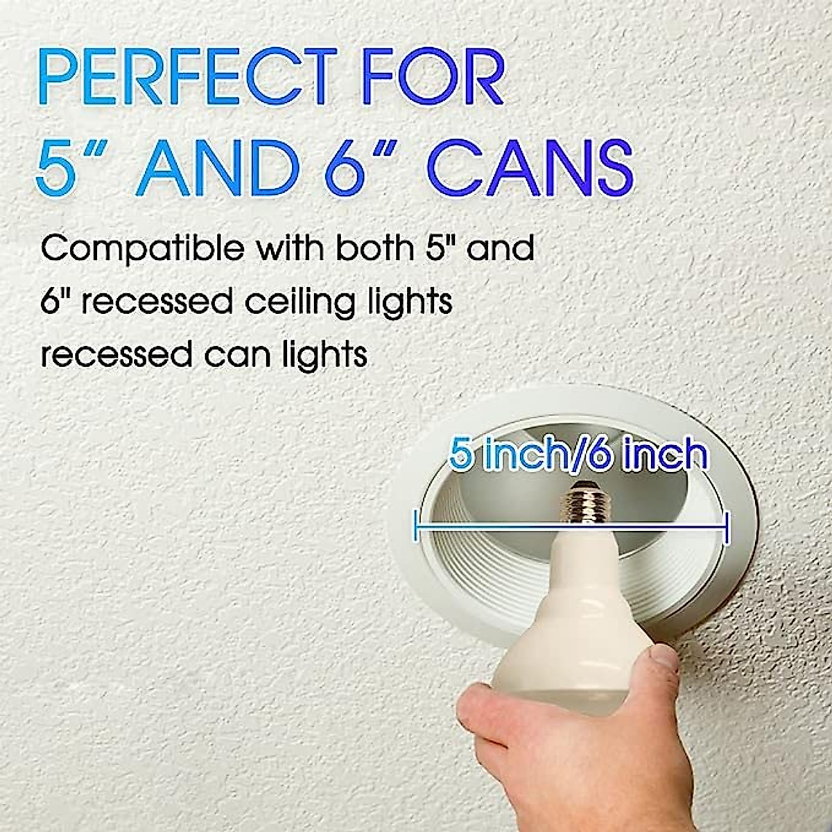 Energetic BR30 LED Bulb 65W 2700K Soft White Indoor Flood Lights, 650 lumens, E26 Base, 7500 Lifetime Hours, Non-Dimmable Bulbs for recessed Lighting, 20 Pack UL Listed