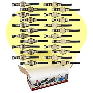 Complete Set of 24 Wrestling Figure Championship Belts for Wrestling Action Figures [Series 1 & 2]