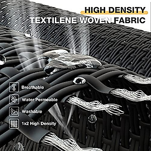 Veehoo Cooling Elevated Dog Bed, Outdoor Raised Dog Cots Beds with Washable & Breathable Mesh, No-Slip Rubber Feet, Portable Chewproof Pet Bed for Indoor & Outdoor, X-Large, Brown