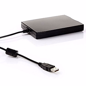 Tatoonly Superjiuex 3.5 inch 1.44MB FDD Black USB Portable External Interface Floppy Disk FDD External USB Floppy Drive for Laptop