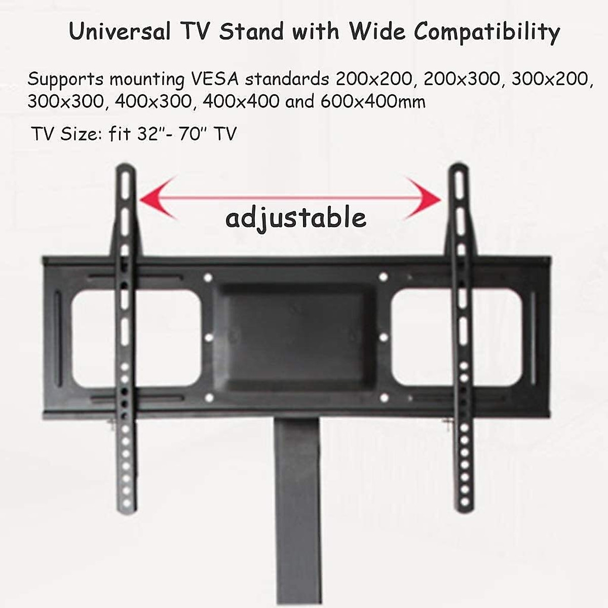 TV Brackets for Wall Mount Tall TV Stand for 65 Inch TV Corner Unit,Black Adjustable Heavy Duty Swivel Universal Floor Stands for for Plasma/LCD/LED OLED TVs