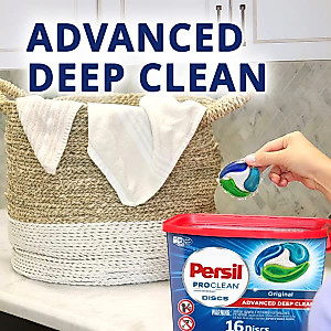 Persil Discs Laundry Detergent Pacs, Original Scent, High Efficiency (HE) Compatible, Laundry Soap, 62 Count